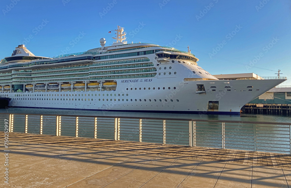 Los Angeles, California USA - February 11, 2024: Serenade of the Seas ...