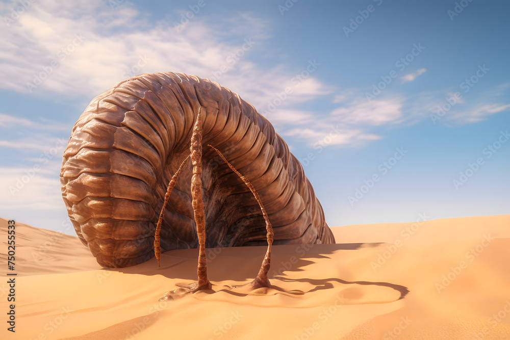 Massive Sandworm, massive worm, sandworm, desert sandworm Stock ...