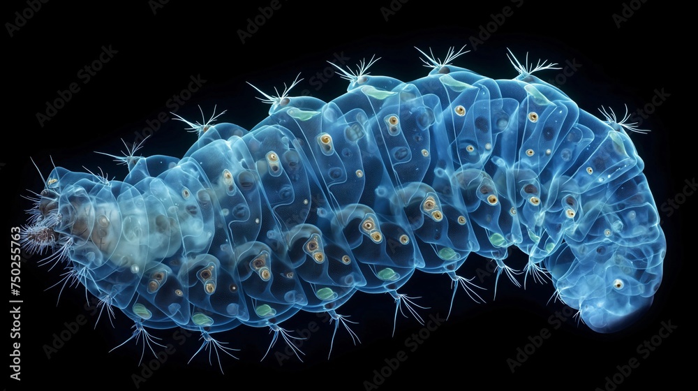 Transparent Annelid Larva Anatomy Stock Illustration | Adobe Stock