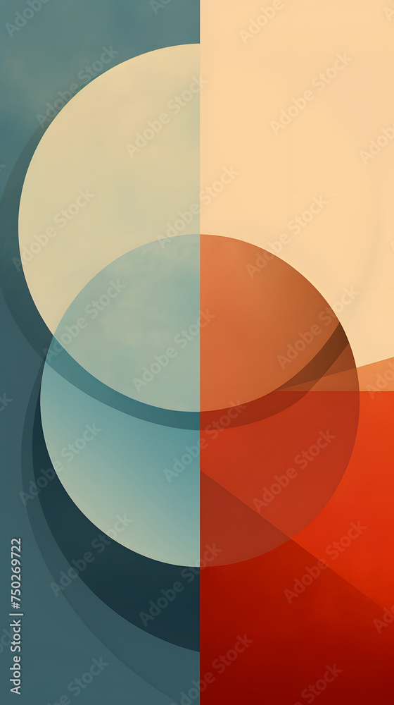 basic background with simple shapes and colors, basic shapes Stock ...
