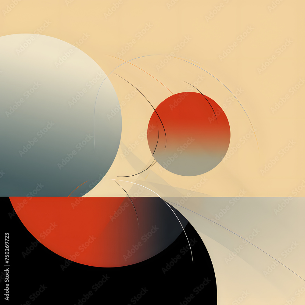 basic background with simple shapes and colors, basic shapes Stock ...