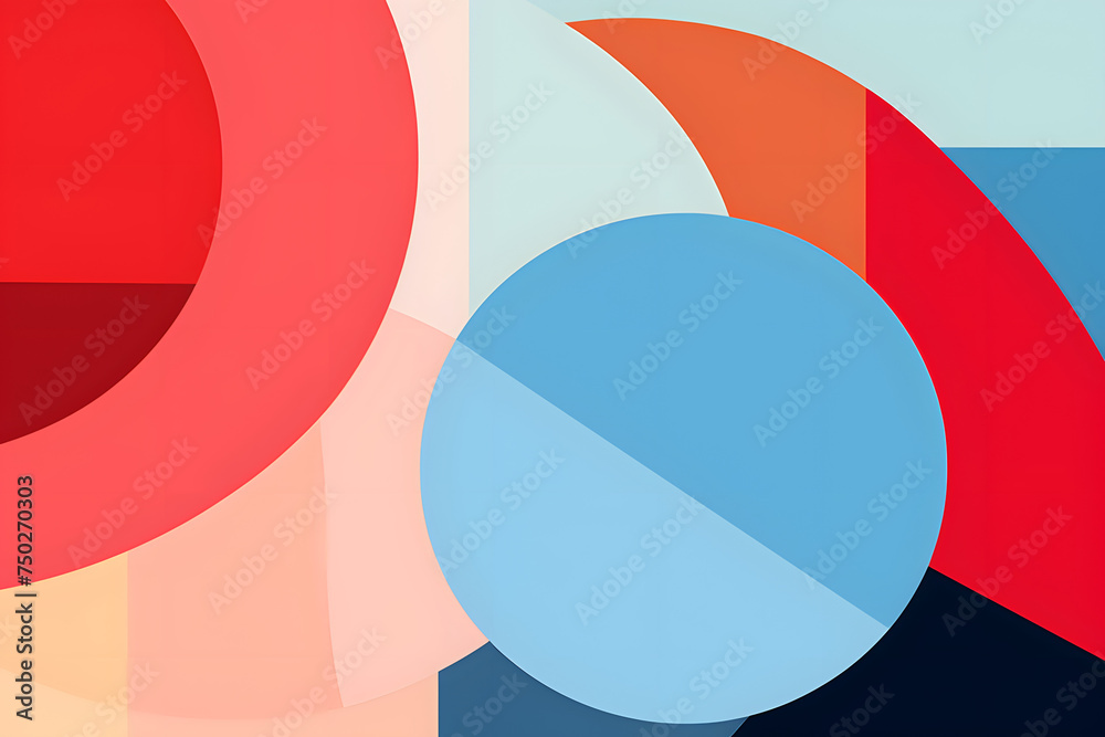 basic background with simple shapes and colors, basic shapes Stock ...