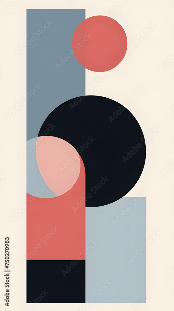 basic background with simple shapes and colors, basic shapes Stock ...