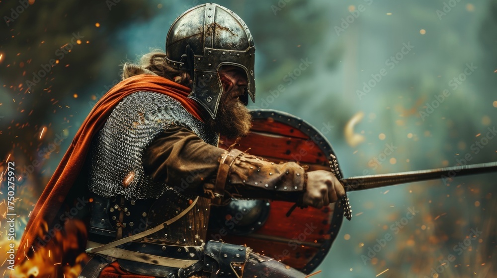 No weapon can intimidate this Hunnic warrior as he confidently charges ...