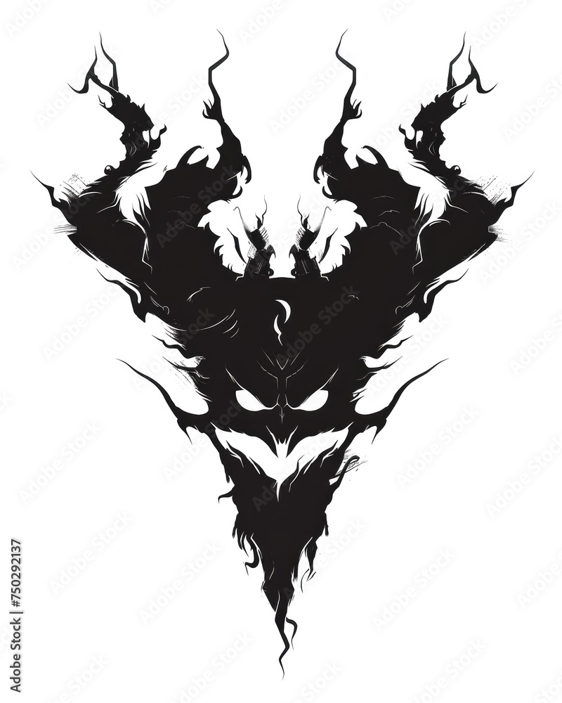 monster character illustration god prometheus (greek) for t-shirt ...