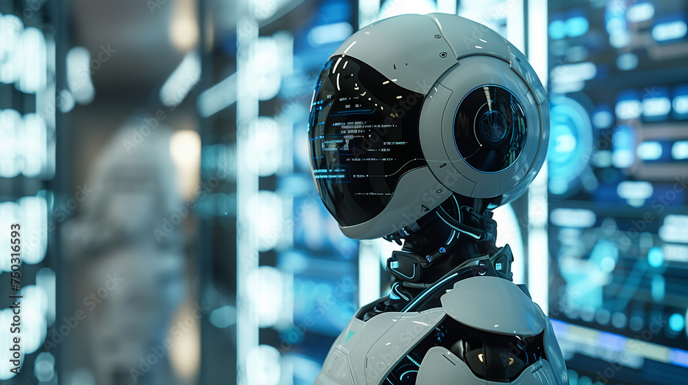 AI technology, Artificial Intelligence. robot using technology smart ...