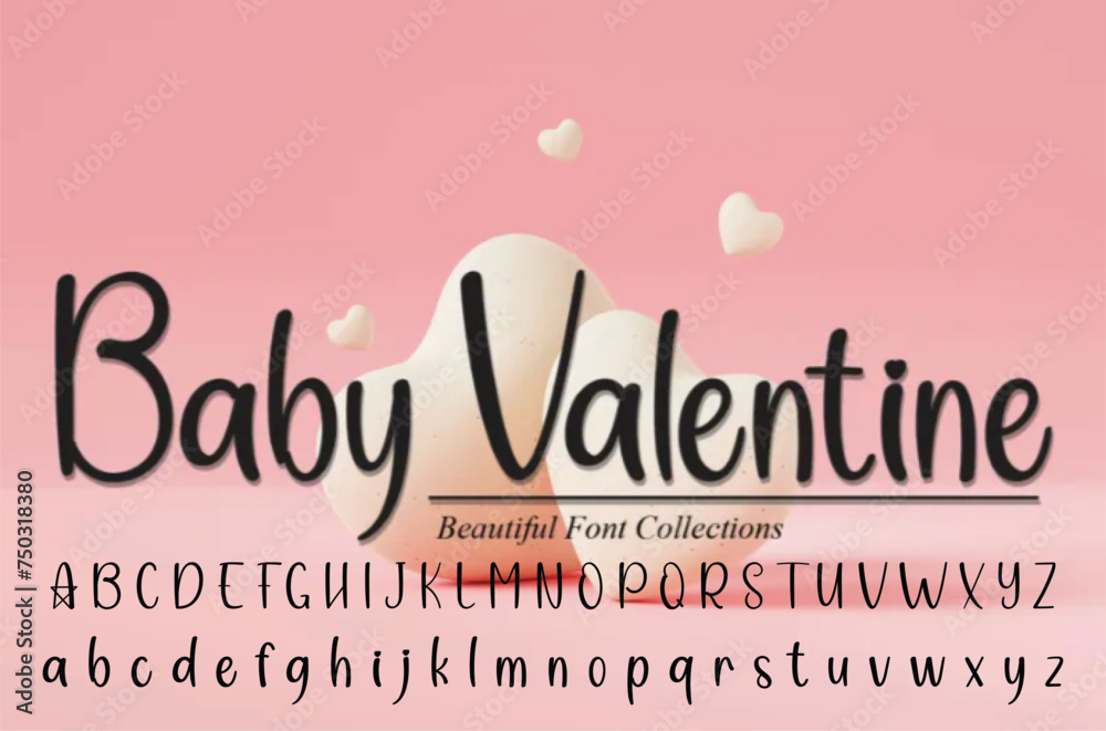 Hand drawn typeface. Handwritten script alphabet isolated on white ...