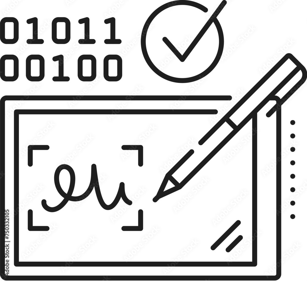 Digital signature biometric identification, recognition and ...