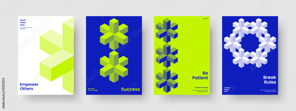 Geometric Book Cover Design. Creative Background Template. Isolated ...