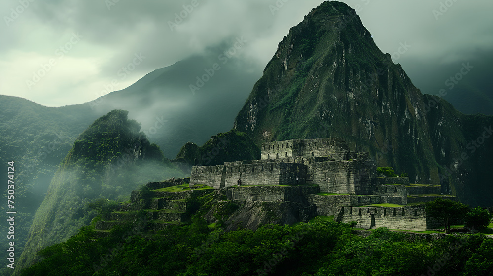 Machu Picchu Magic: Iconic View of Ancient Inca Citadel and Towering ...