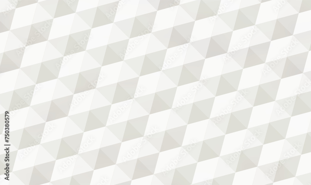 Modern white hexagonal pyramids pattern background, 3D geometric tiles ...