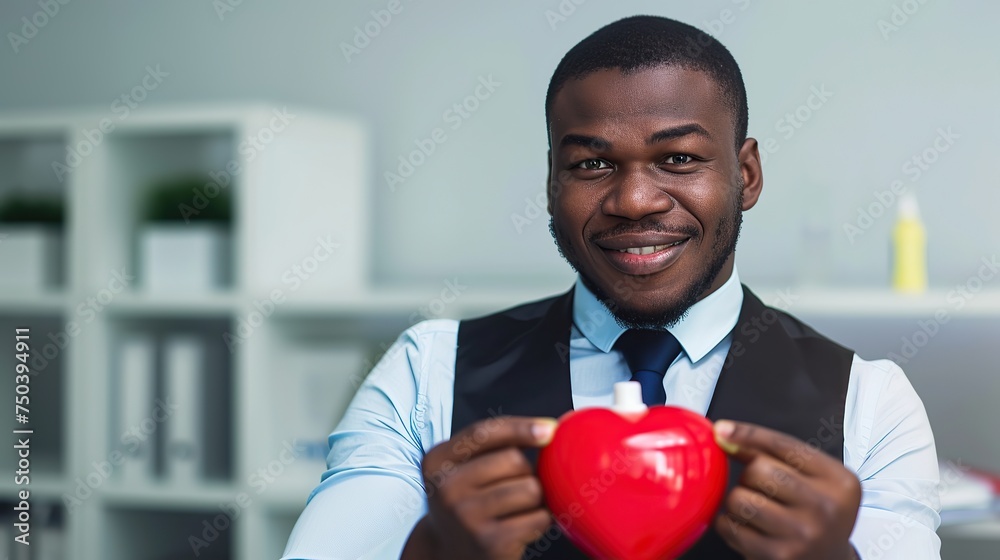 Black Businessman Donating Blood For People In Need. African Man ...