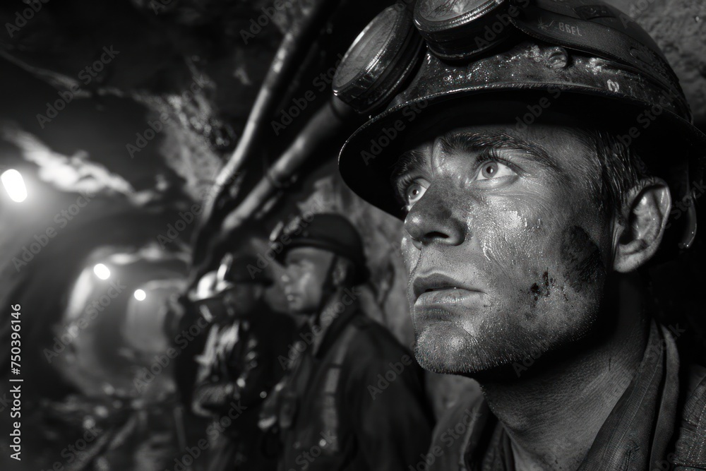 the life of miners working deep underground highlighting the challenges ...