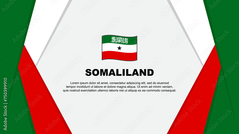 Somaliland Flag Abstract Background Design Template. Somaliland ...