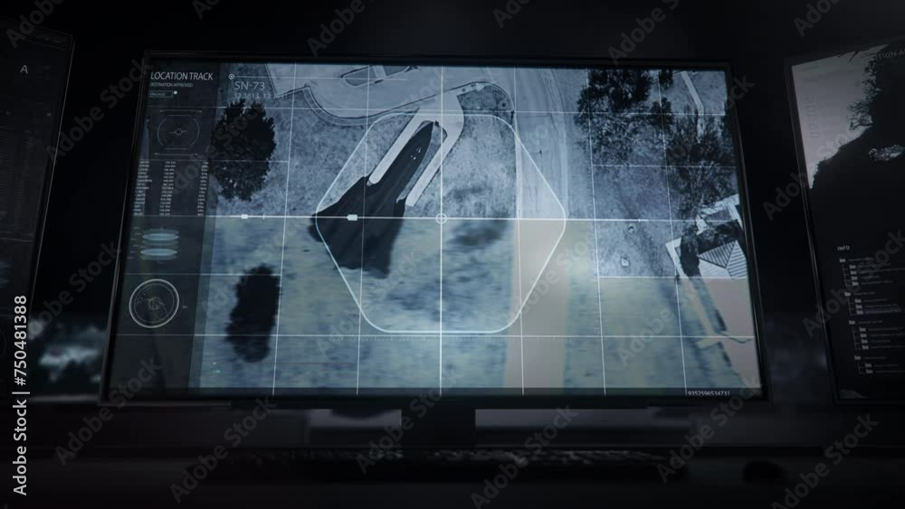 High Tech Satellite Surveillance Tracks Military Air Base Location ...