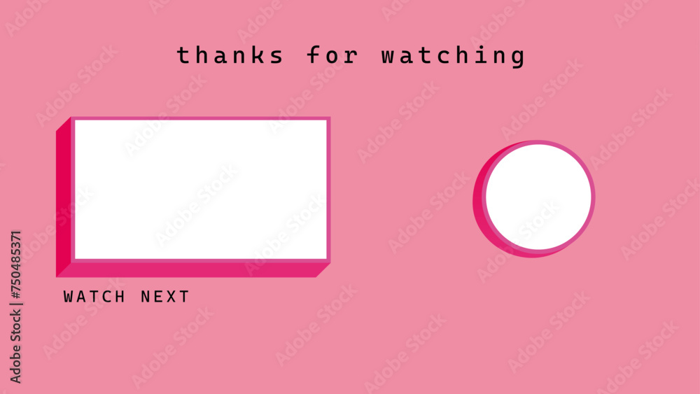 video end screen, cozy and minimalist video outro for content creators ...