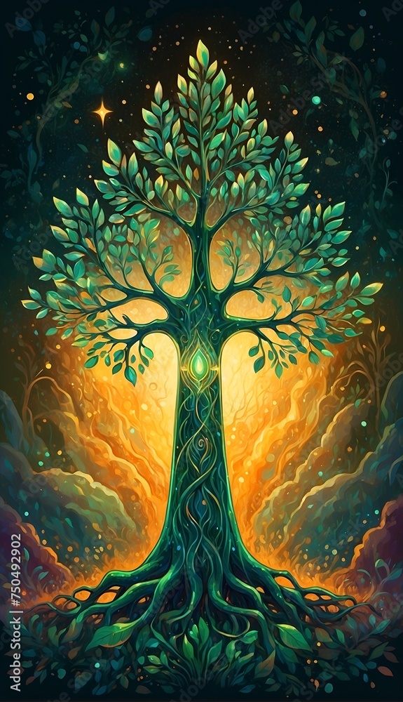 Harmony in Duality: The Binary Tree Guardian Unveiled - A Stunning ...