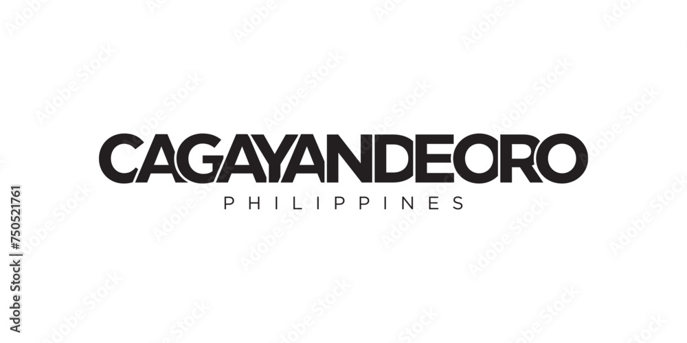 Cagayan de Oro in the Philippines emblem. The design features a ...