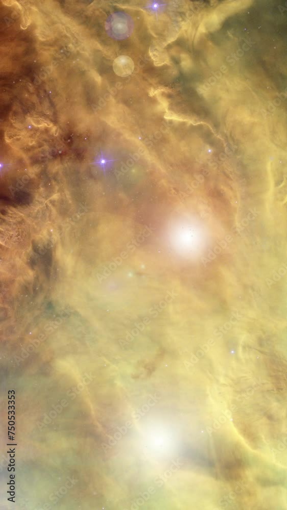 Cosmic nebula texture, stellar nursery in space, vertical video ...