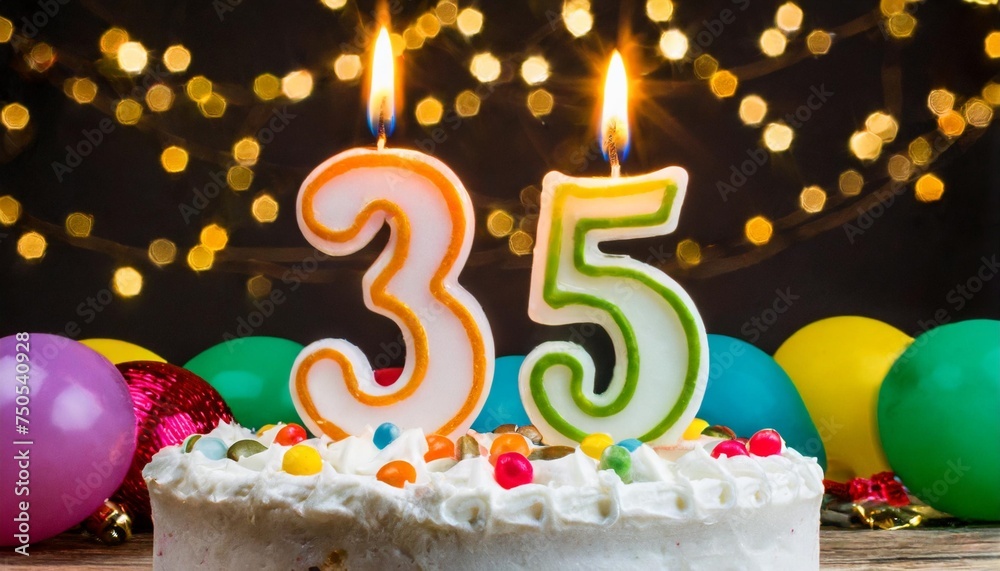 number 35 joyful greeting card for birthdays or anniversaries this ...