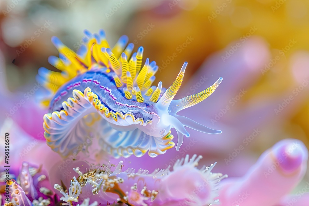 Costasiella Kuroshimae, Sea Sheep Macro Photo, Color Sea Slugs Closeup ...