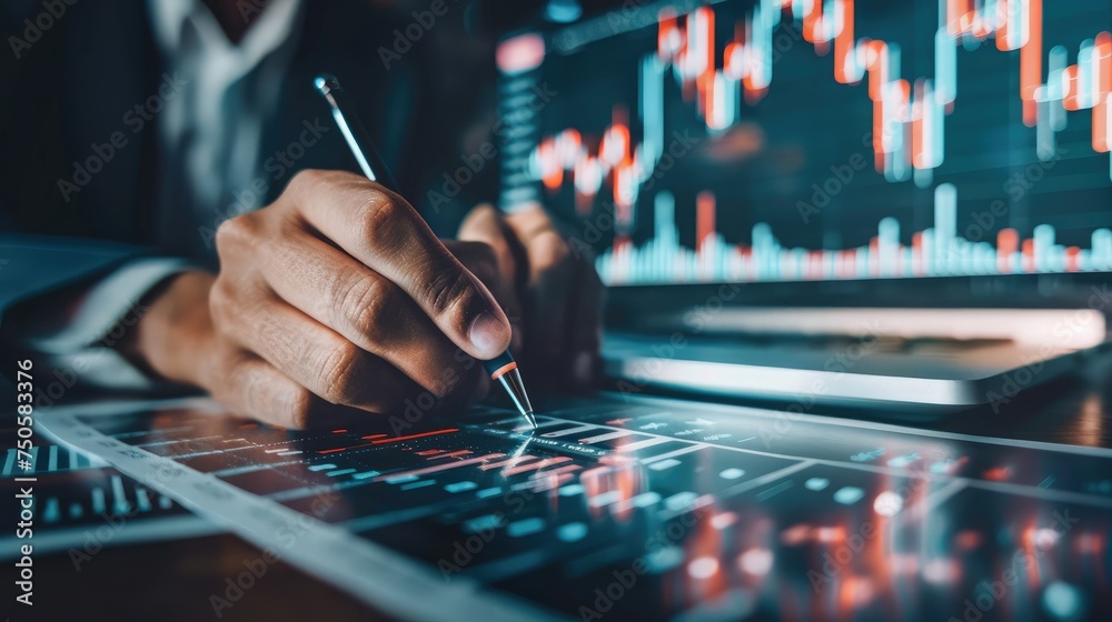 financial, finance, investment, chart, graph, invest, interface ...