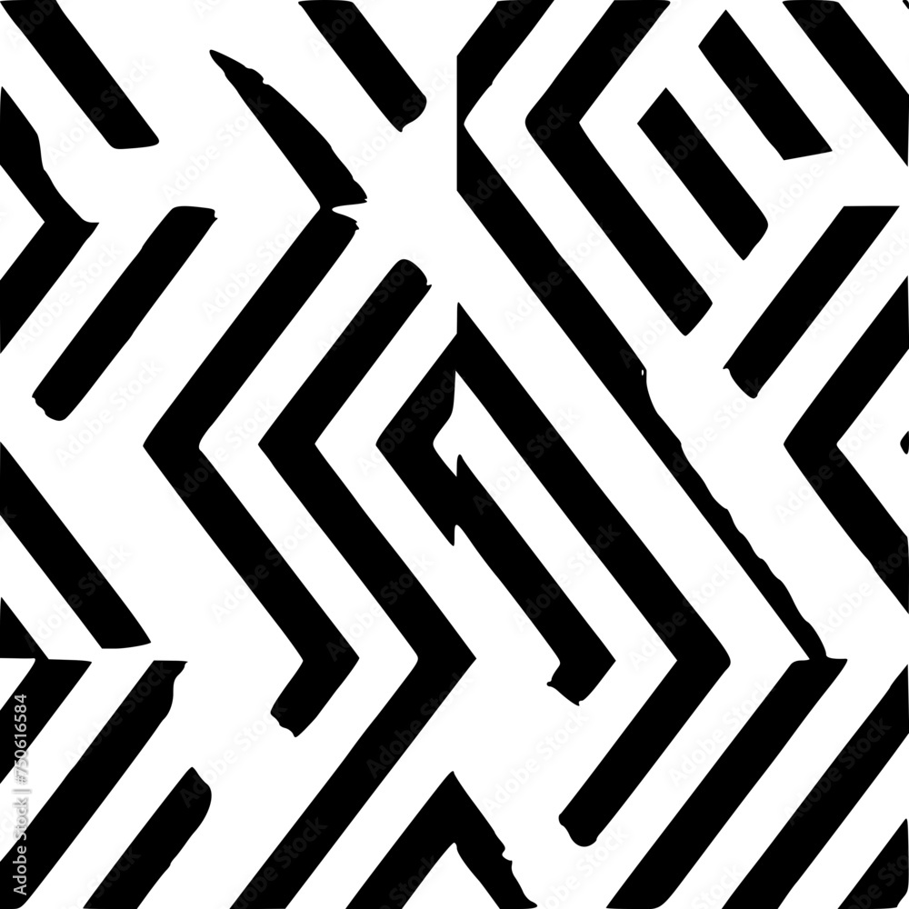 Floral Line Art, Tribal Aztec Lines, Botanical Leaves, Abstract Waves ...