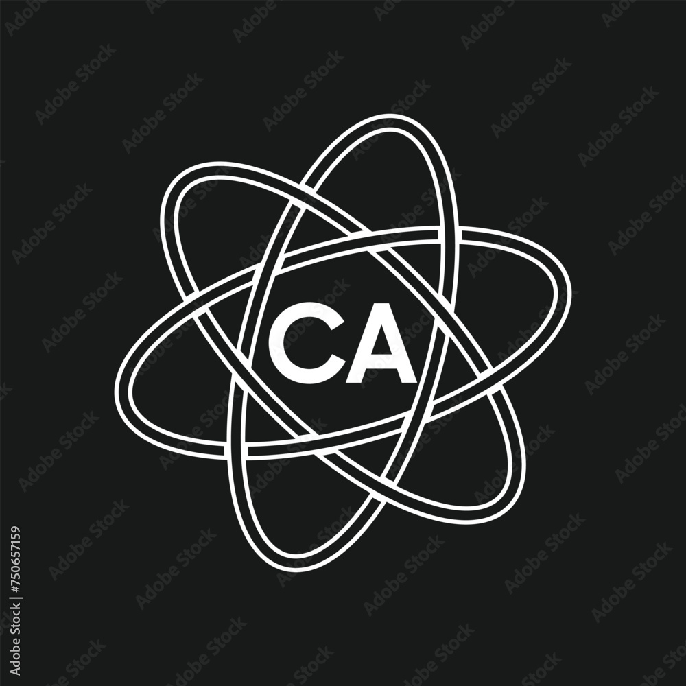 CA letter logo design on white background. CA logo. CA creative ...