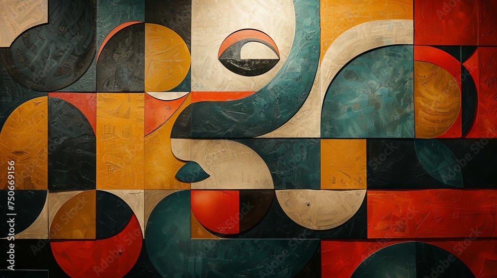 Marvel at the character development of abstract shapes and patterns as ...