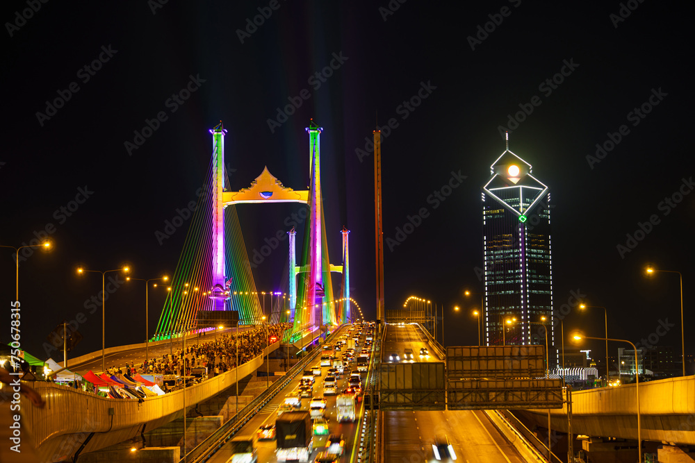 Expressway road traffic an important infrastructure in Thailand, The ...