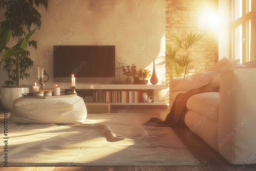 contemporary apartment home interior design background concept cosy ...