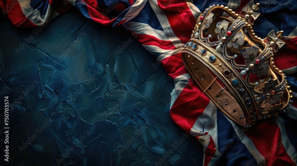 british crown, royal background with a lot of empty copy space Stock ...