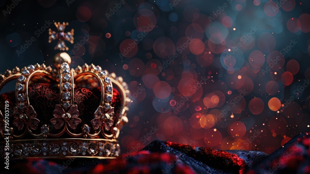 british crown, royal background with a lot of empty copy space Stock ...