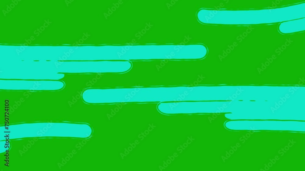 Cartoon Water Liquid Transition Animation on Green Screen - 4K ...