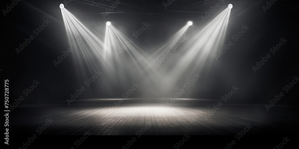 Artistic performances stage light background with spotlight illuminated ...