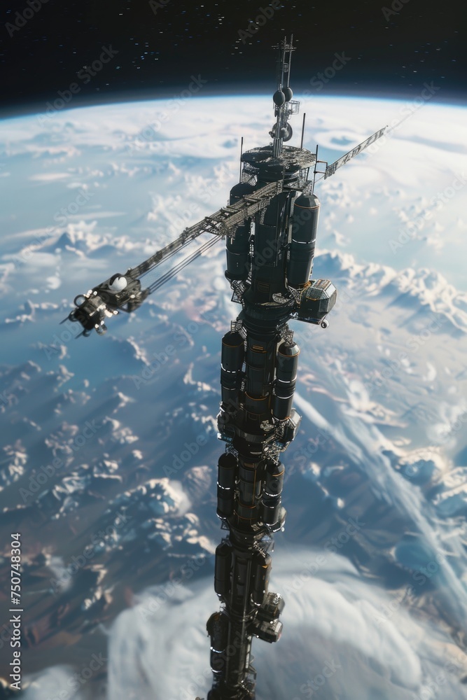 Towering Space Elevator: Carbon Nanotube Structure Linking Earth to ...