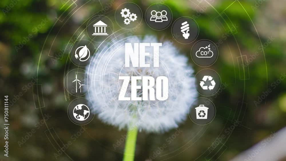 Net zero , carbon neutral concept. Net zero greenhouse gas emissions ...