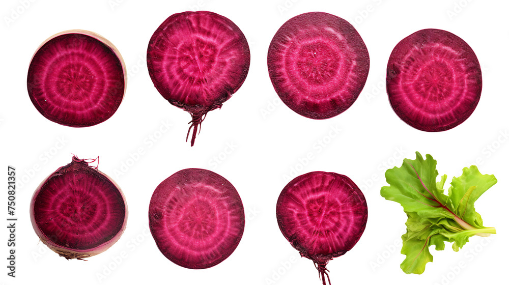 Beetroot Collection: 3D Digital Art Set, Isolated on Transparent ...