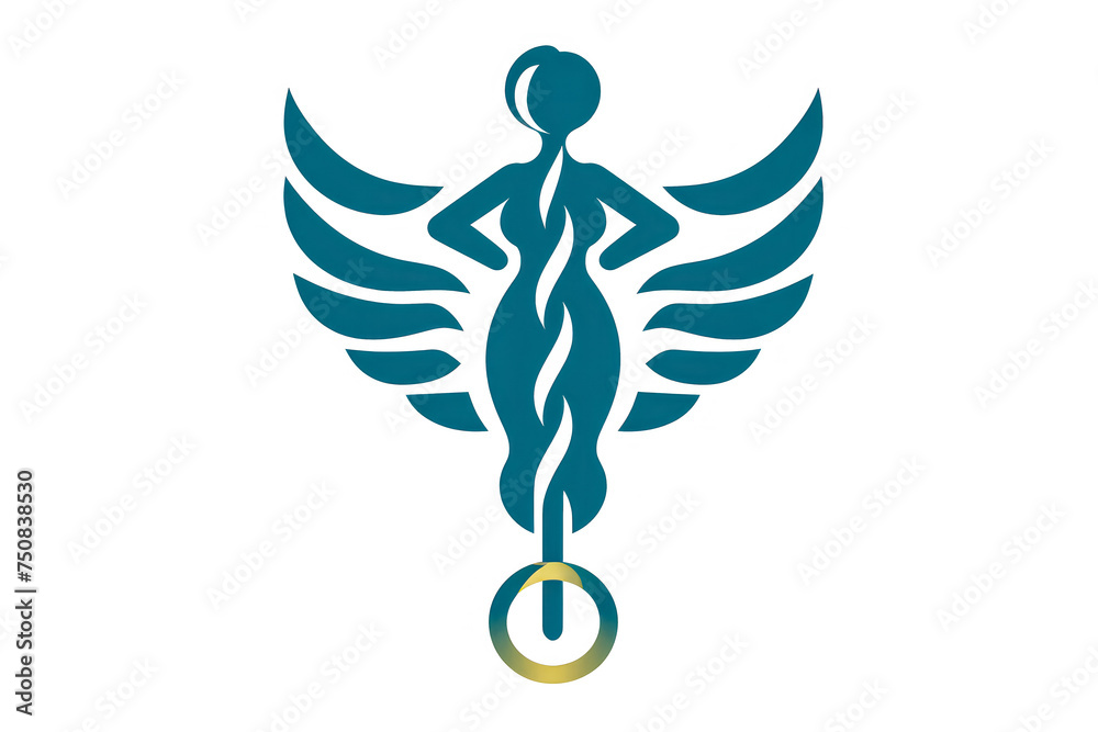 An innovative and dynamic health logo concept combining elements of ...