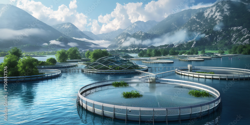 Revolutionizing Aquaculture: Cutting-edge Fish Farming Techniques Stock ...