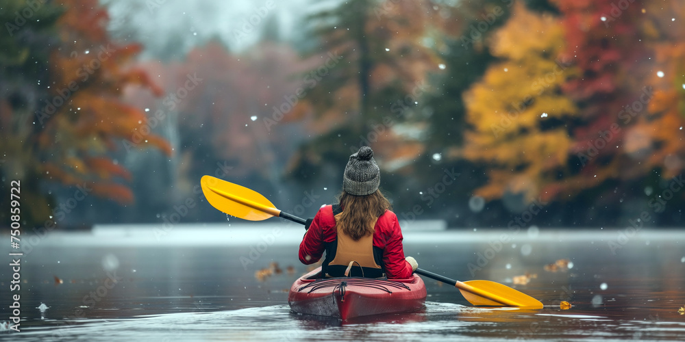 Ephemeral Elegance: Capturing the Woman Amidst Changing Seasons Stock ...