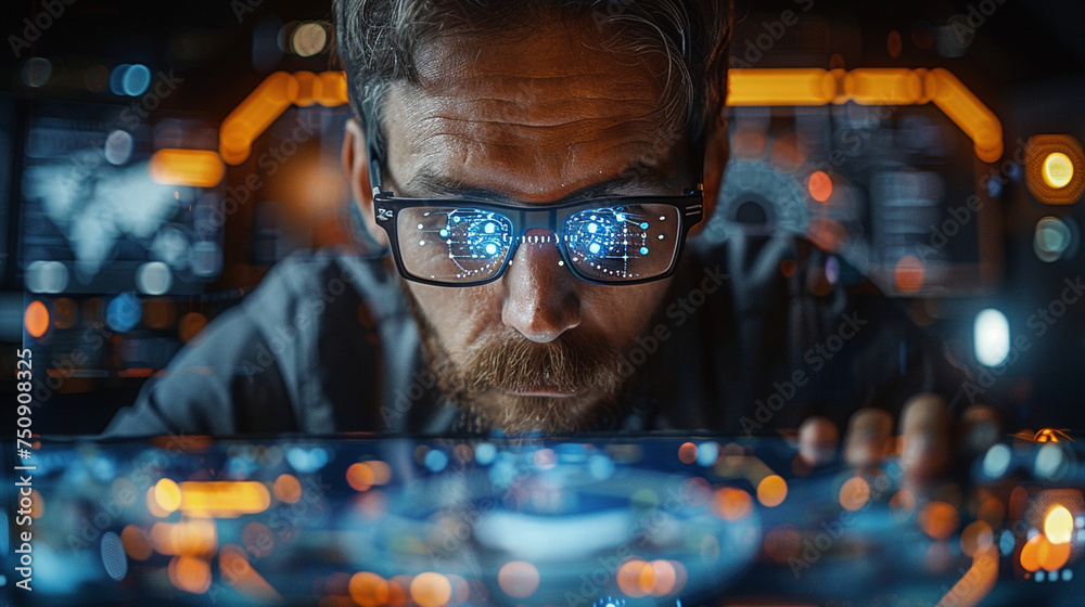 Step into the world of tomorrow with a male programmer at your side ...