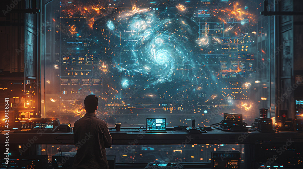 Step into the world of tomorrow with a male programmer at your side ...