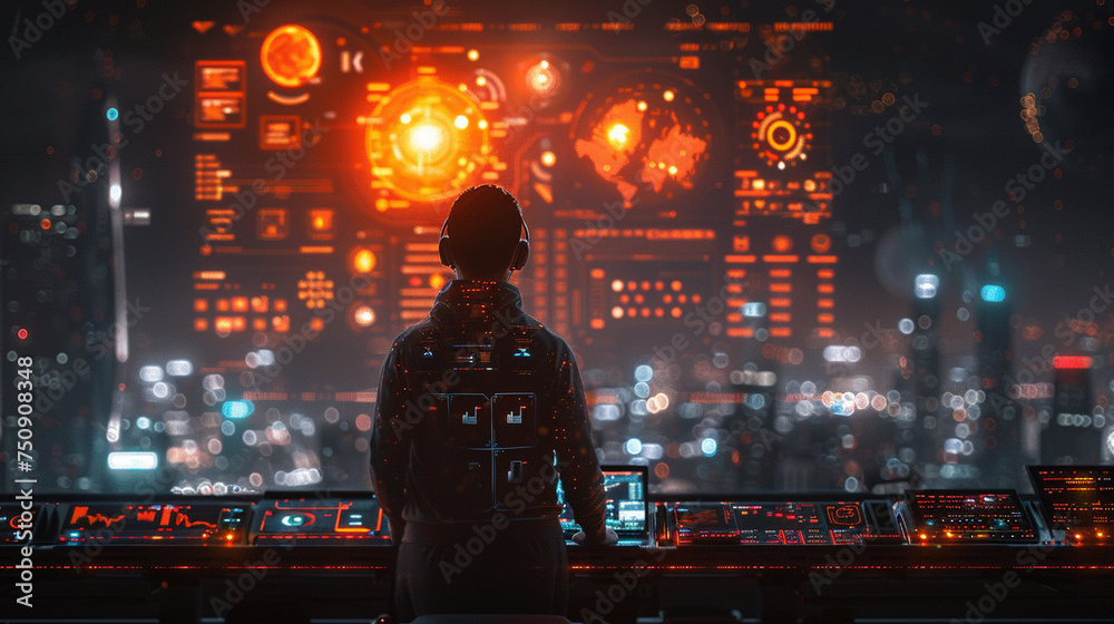 Step into the world of tomorrow with a male programmer at your side ...