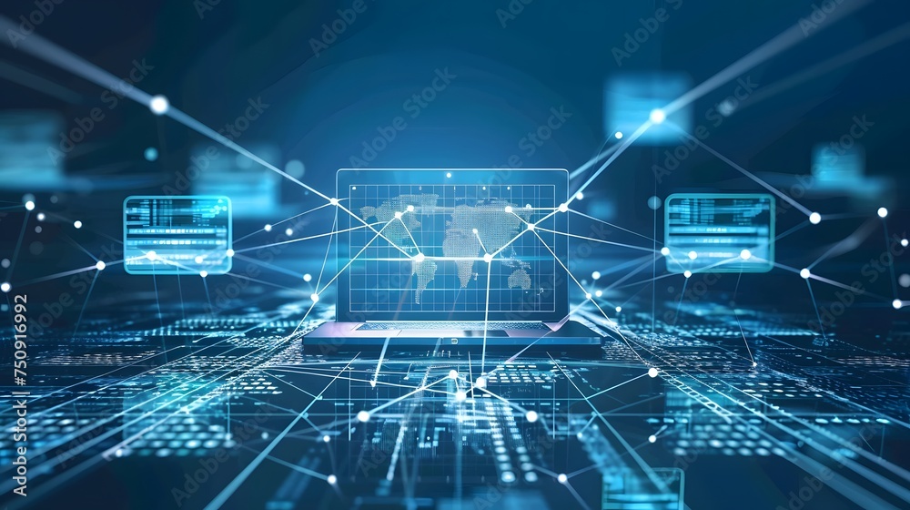 Foto de generic modern high speed 5g next generation router for home ...