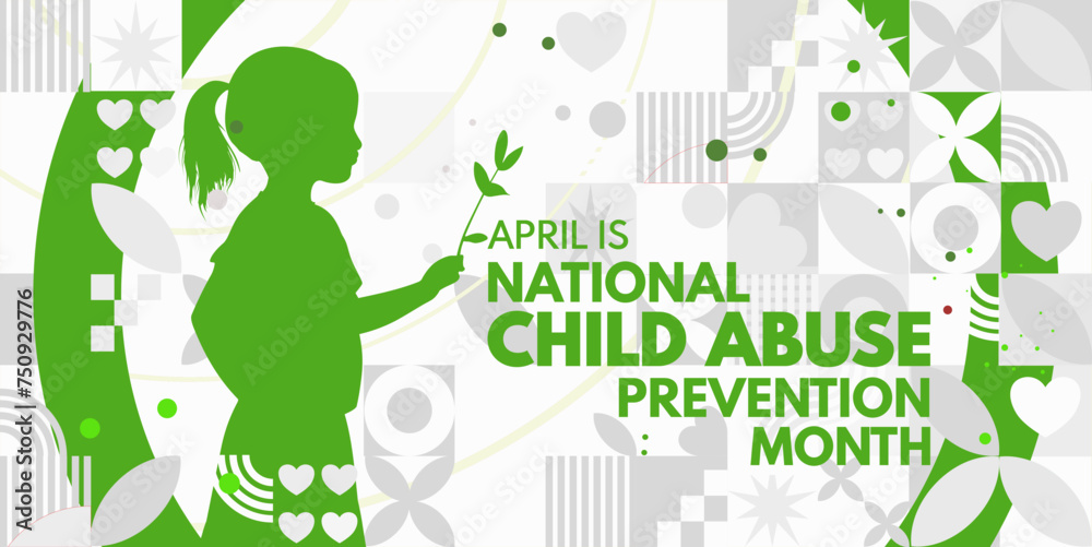 National Child Abuse Prevention Month Child Abuse Awareness Banner
