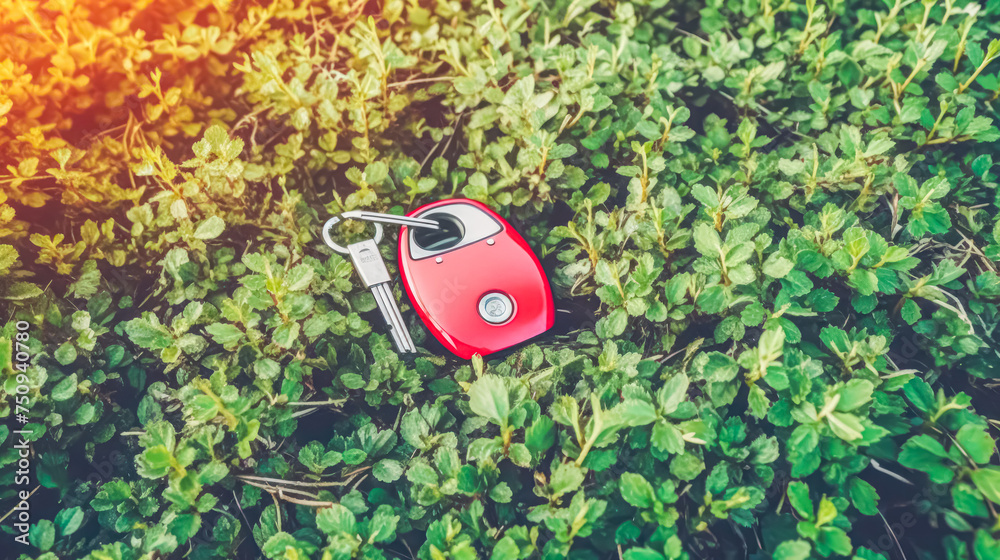 Car keys with a key fob for alarm hanging, a vital accessory for ...