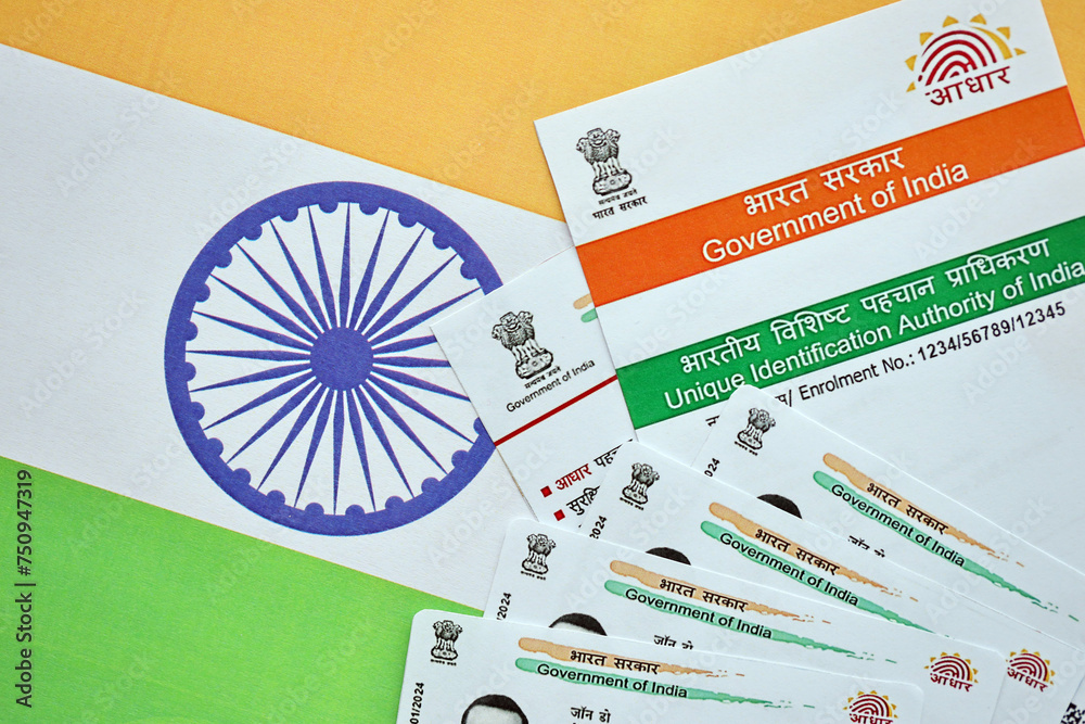 Foto de Indian Aadhaar card from Unique Identification Authority of ...