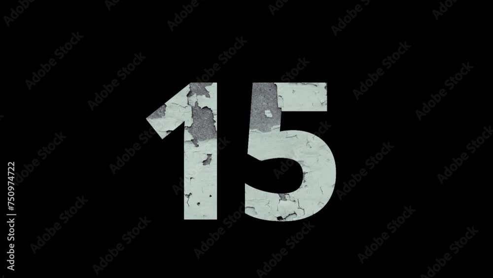 Number 15 from fire and ashes with alpha channel, fifteen, numberology ...