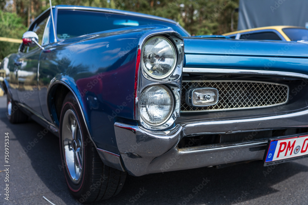 LINTHE, GERMANY - MAY 27, 2023: The muscle car Pontiac GTO, (first ...